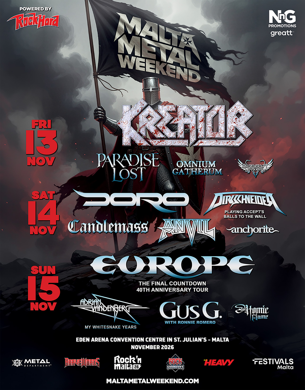 Malta Metal Weekend 2026: Billing komplett - RockHard